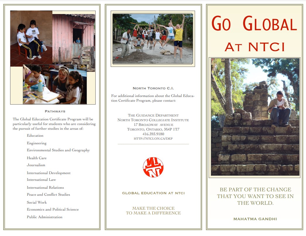 Global Education Certificate – North Toronto Collegiate Institute